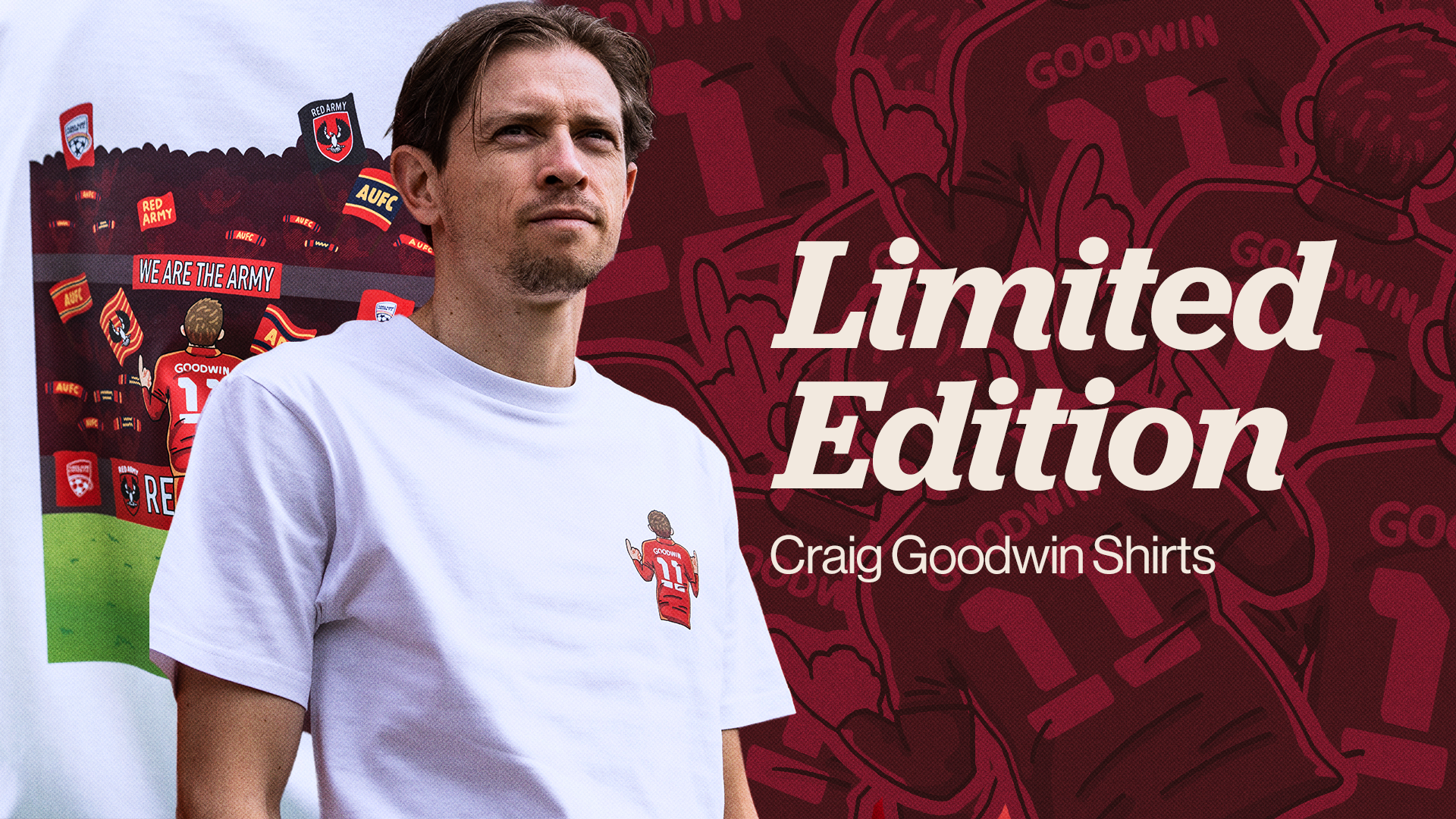 Adelaide United Release Limited Edition Craig Goodwin T-Shirt